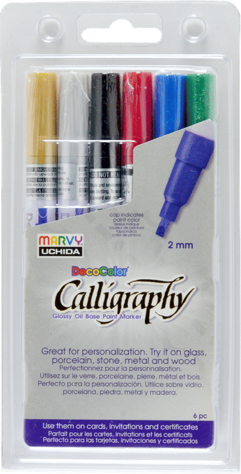 Marvy DecoColor Calligraphy Paint Marker Sets - Jasco Pty Ltd | Art ...