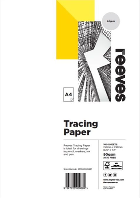 Reeves Tracing Paper - Jasco Pty Ltd | Art & Craft Materials ...